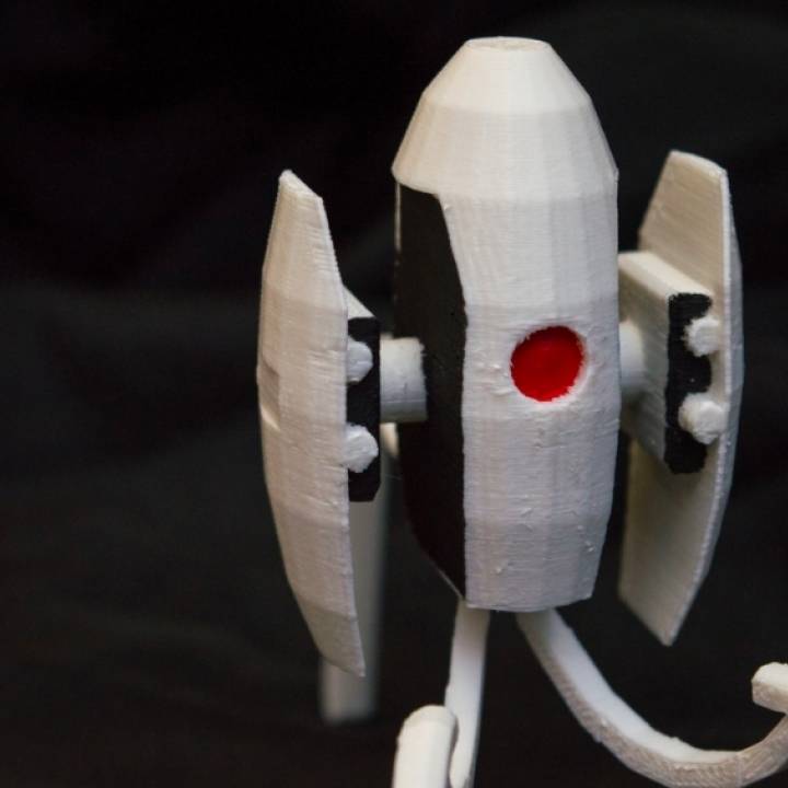 3D Printable Portal Turret (snap-in legs) by 3D Central