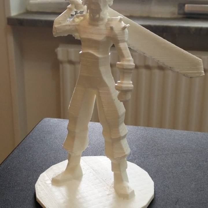 3D Printable Cloud - Final Fantasy VII by solid