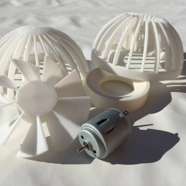 3D Printable Ball Fan by Jon Cleaver