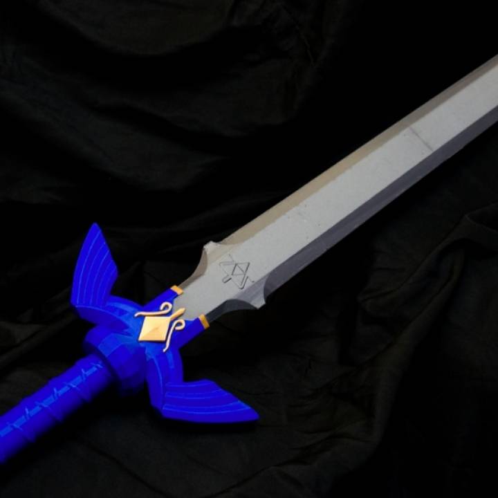 3D Printable Legend of Zelda: Link's Master Sword! Three Color Print ...