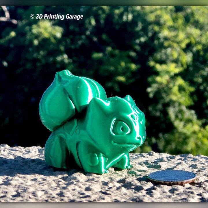 3D Print of High-Poly Realistic Bulbasaur by Elsa7