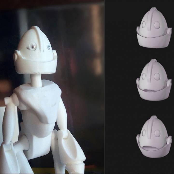 3D Printable Robot head by Sonia Verdu