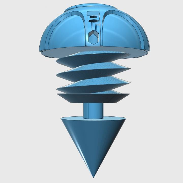 3D Printable Iron Giant Bolt by Jeff Johnson