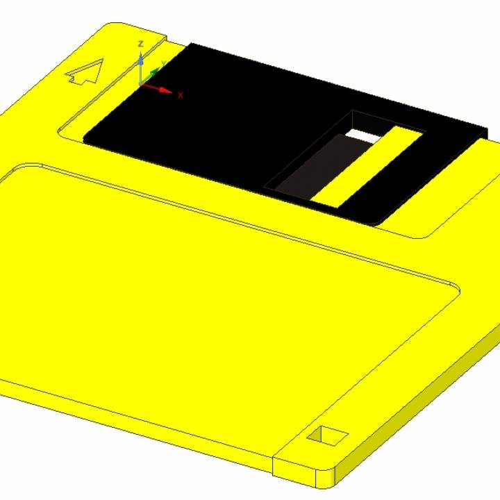3D Printable Floppy disc by Nördz