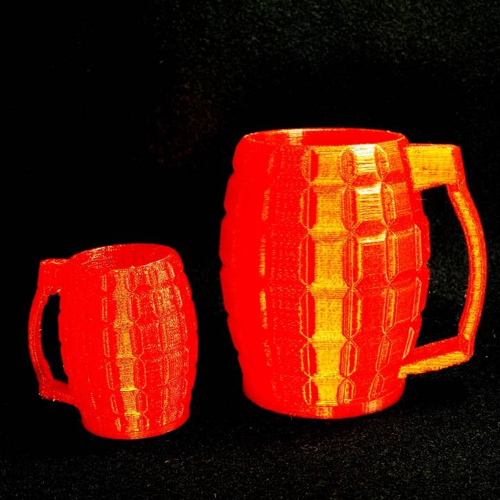 3D Printable Grenade Cup by Kevin Tran
