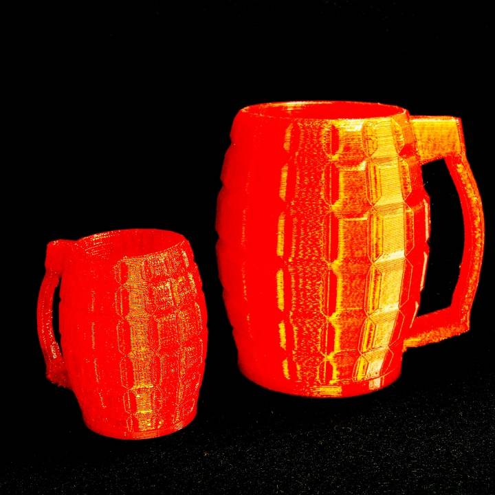 3D Printable Grenade Cup by Kevin Tran