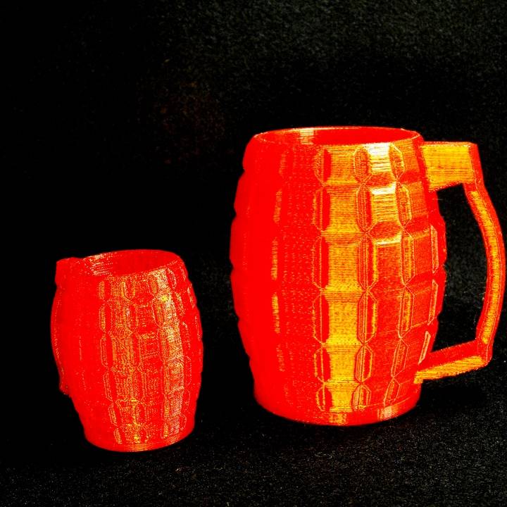 3D Printable Grenade Cup by Kevin Tran
