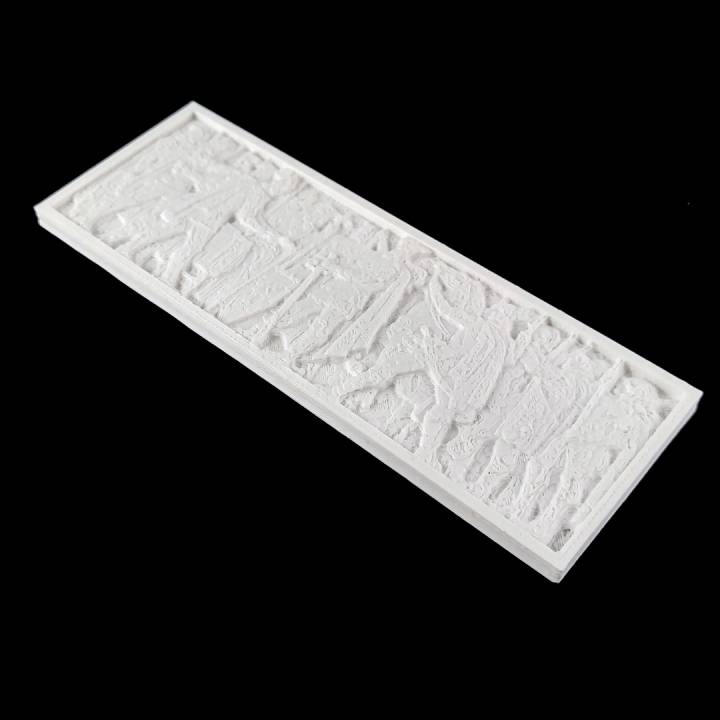 3D Printable Battle of Moldovia Bas-Relief in Cluj, Romania by Alban Pllana