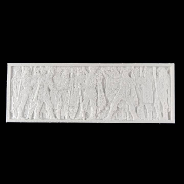 3D Printable Battle of Moldovia Bas-Relief in Cluj, Romania by Alban Pllana