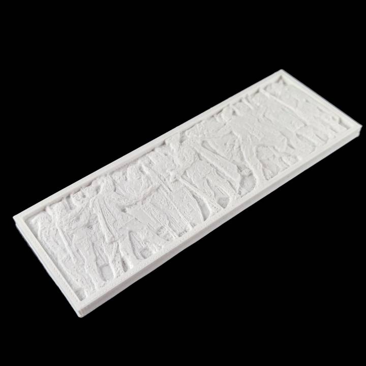 3D Printable Battle of Moldovia Bas-Relief in Cluj, Romania by Alban Pllana