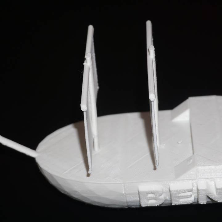 3D Printable Ship by Martijn Hoogeveen