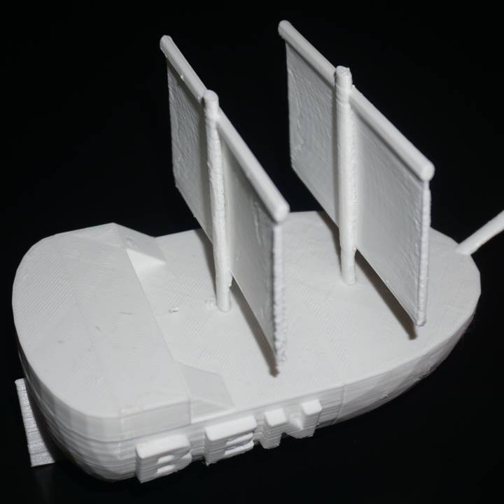 3D Printable Ship by Martijn Hoogeveen