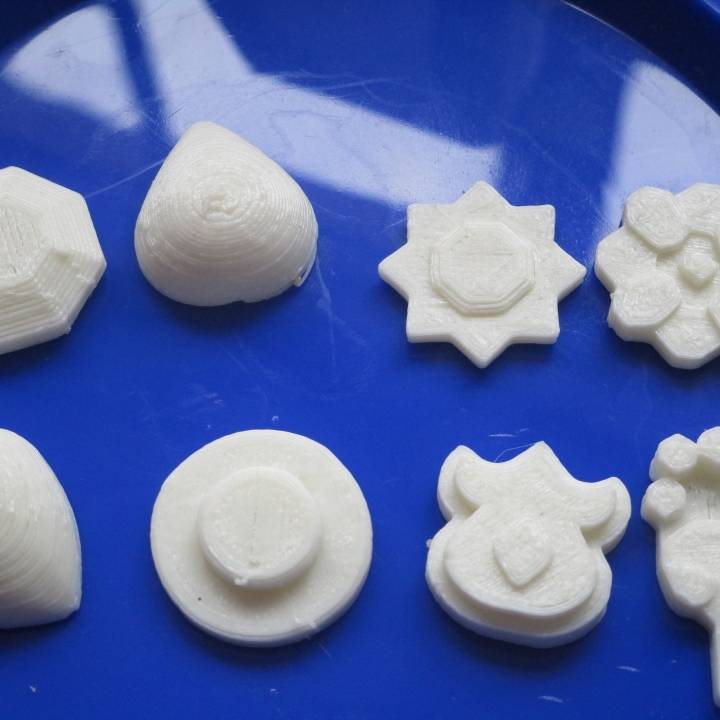 3D Printable Pokemon Badges First gen by Santo