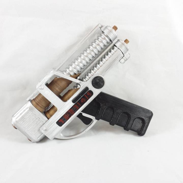 3D Printable Tekwar TV Series Pulse Gun by Steve Hackett