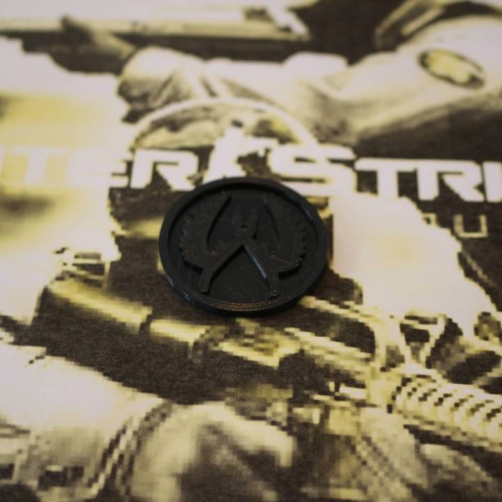 3D Printable CS-GO coin by philip versteegh