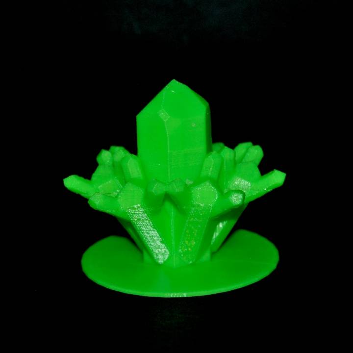 3D Printable Crystal with Base by Aiden