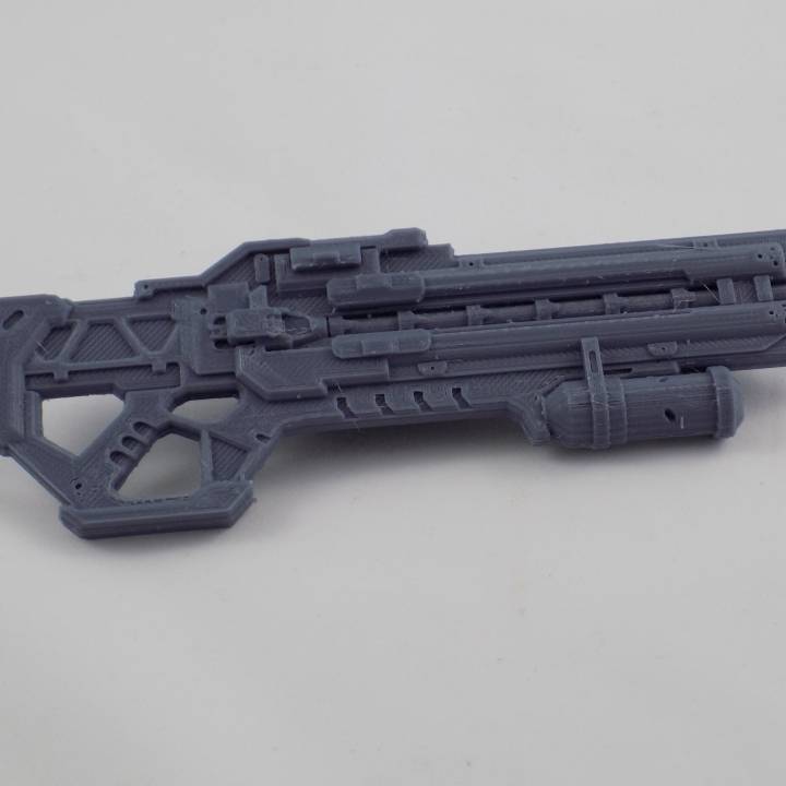 3D Printable Overwatch SOLDIER 76 weapon by Adam Samaeli