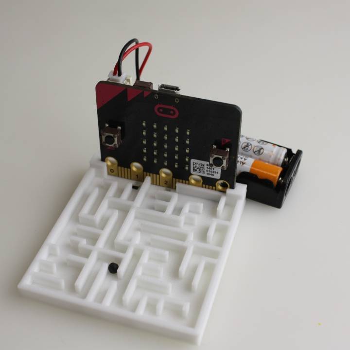 3D Printable micro:maze by Larkin Sayre