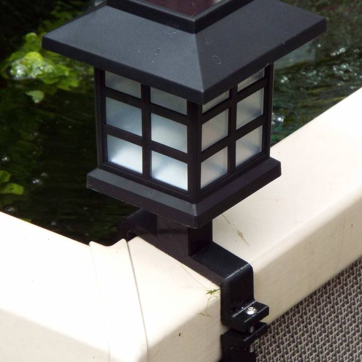3D Printable Affinity Pool Solar Lamp Bracket by Simon Buhlmann