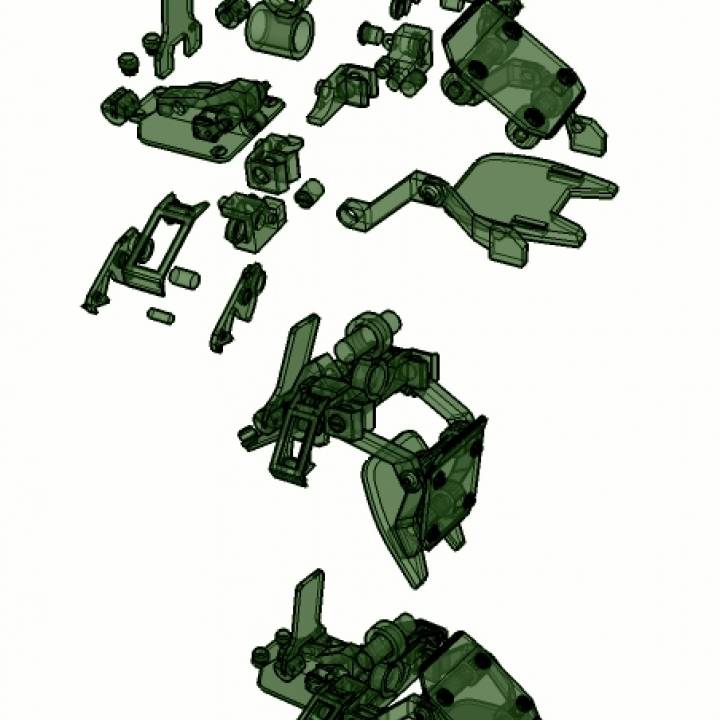 3D Printable mech hand by Rafael Lacerda