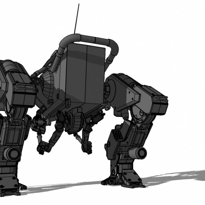 3D Printable foot of a robot by Rafael Lacerda