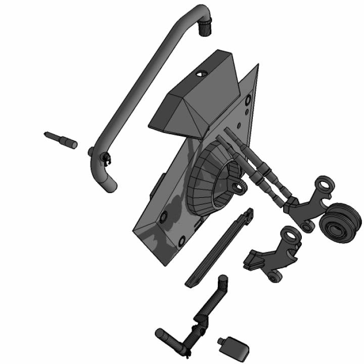 3D Printable side robot by Rafael Lacerda