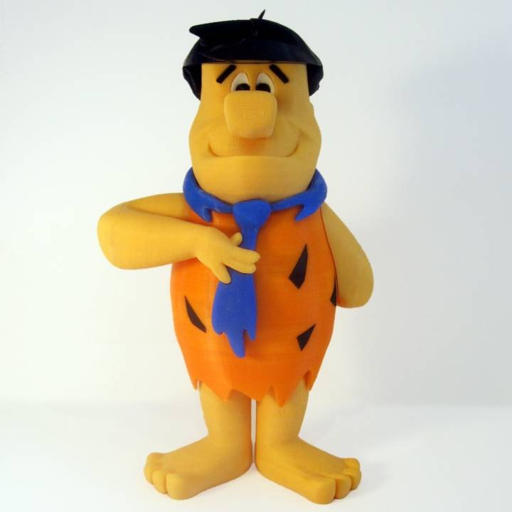 3D Printable Fred Flintstone by Steve Solomon