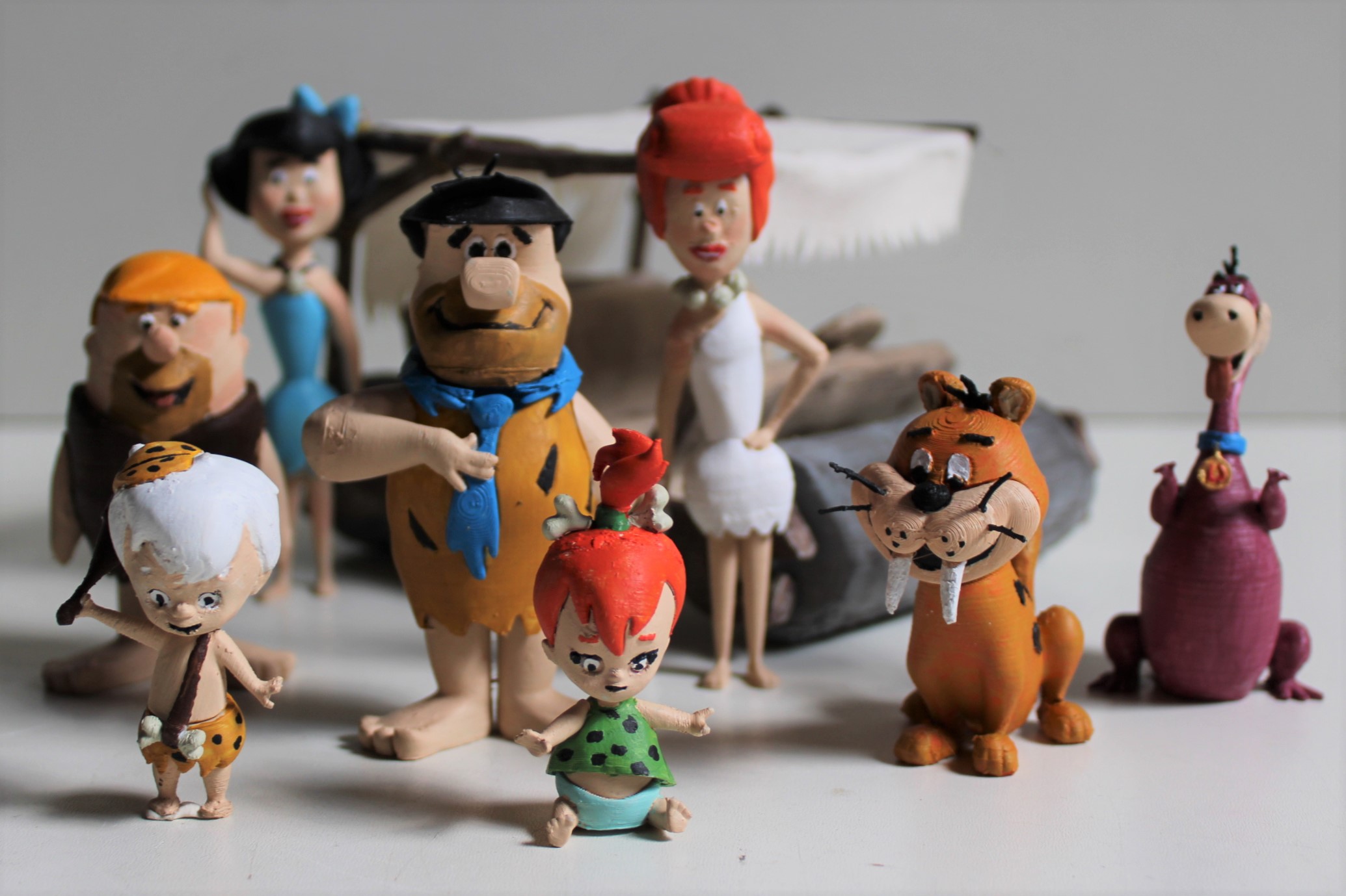 3D Printable Fred Flintstone by Steve Solomon