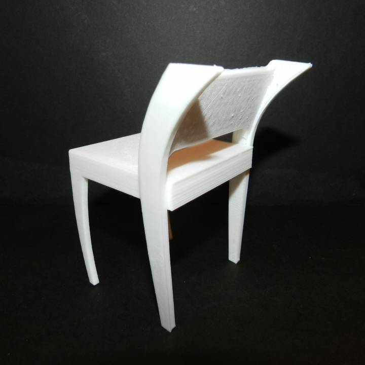 3D Printable Mini Cafe Chair - Millers Mad Designs by Michael Daniel Miller
