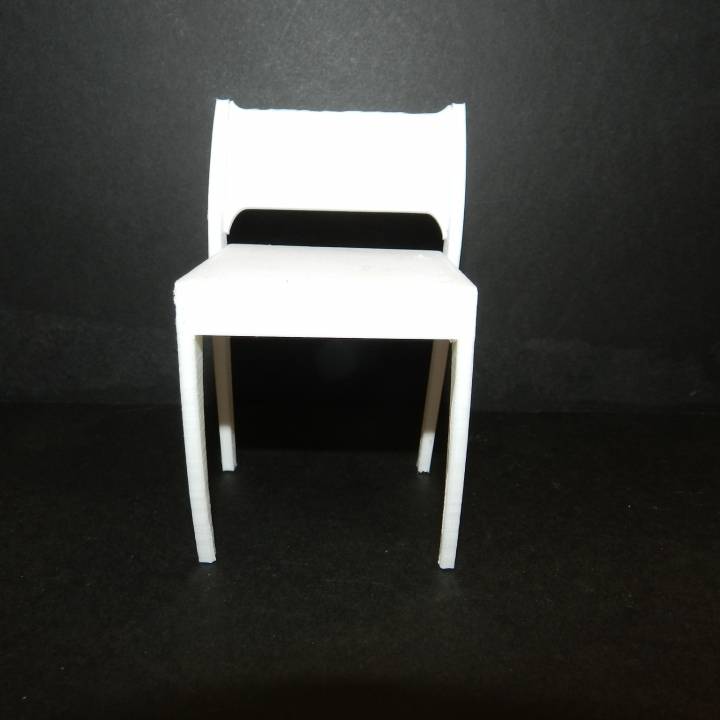 3D Printable Mini Cafe Chair - Millers Mad Designs by Michael Daniel Miller