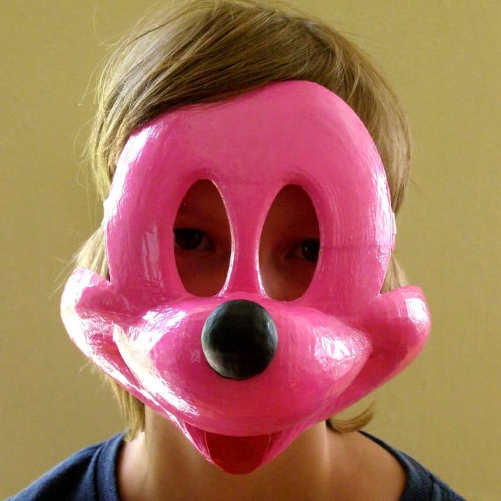 3D Printable Mickey Mouse Mask by Khaled Alkayed