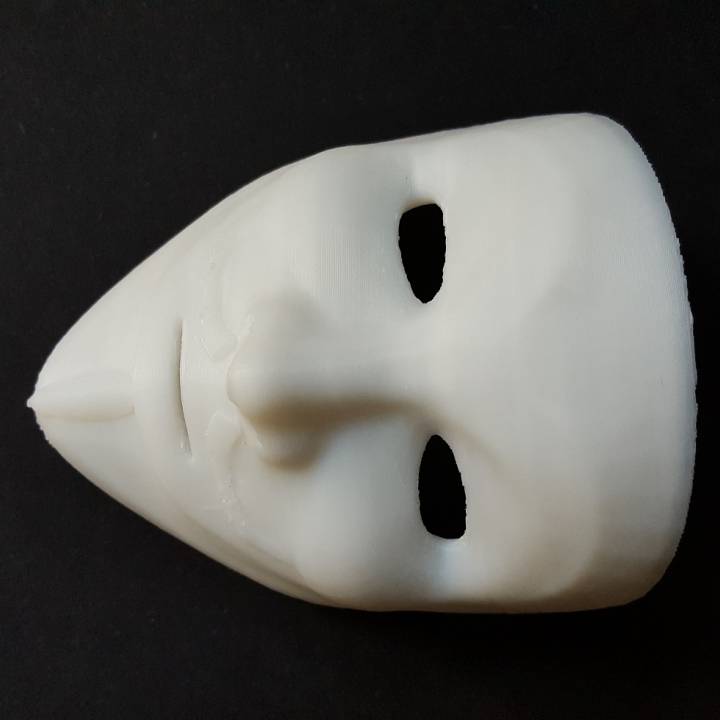 3D Printable Anonymous Mask by Khaled Alkayed