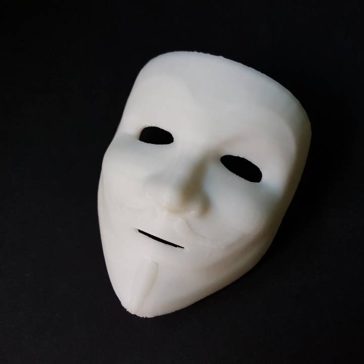 3D Printable Anonymous Mask by Khaled Alkayed