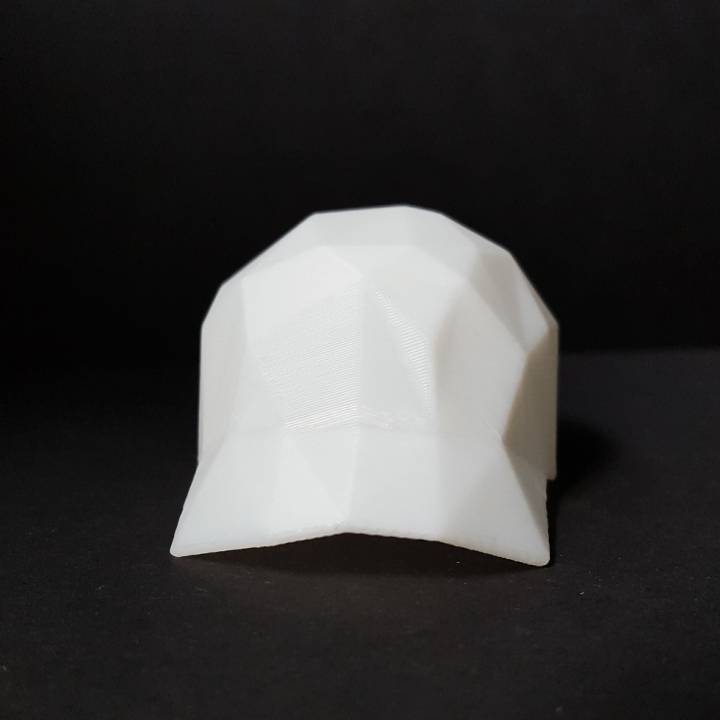 3D Printable Baseball Low Poly Hat by Khaled Alkayed