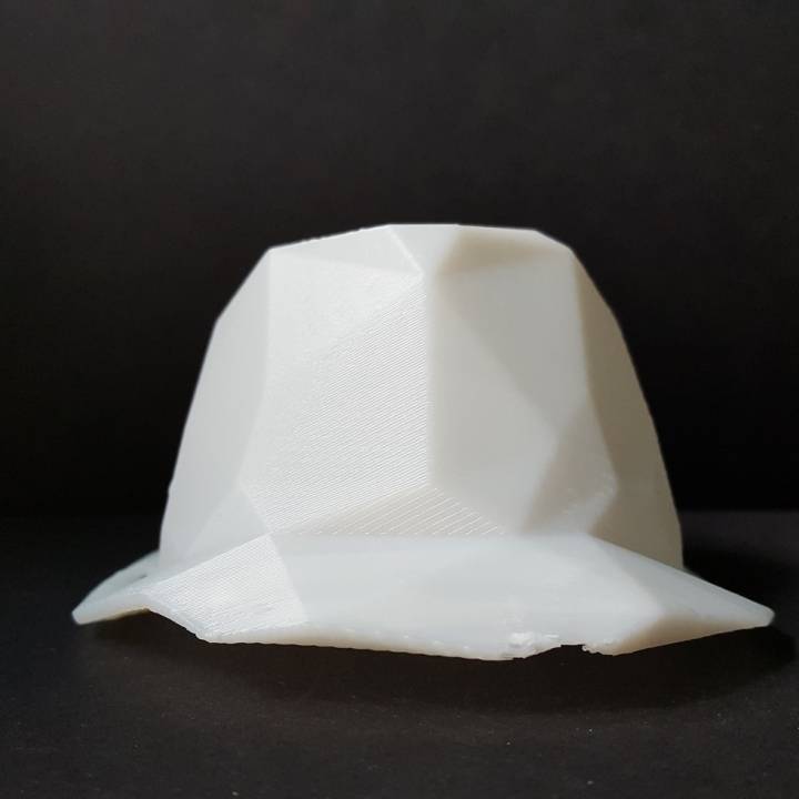 3D Printable Low poly hat by Khaled Alkayed