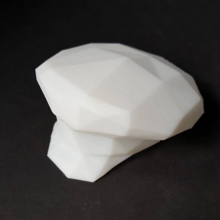 3D Printable Low poly police hat by Khaled Alkayed