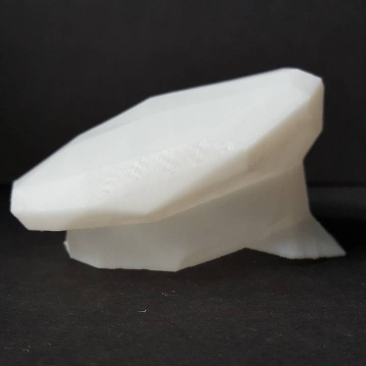 3D Printable Low poly police hat by Khaled Alkayed