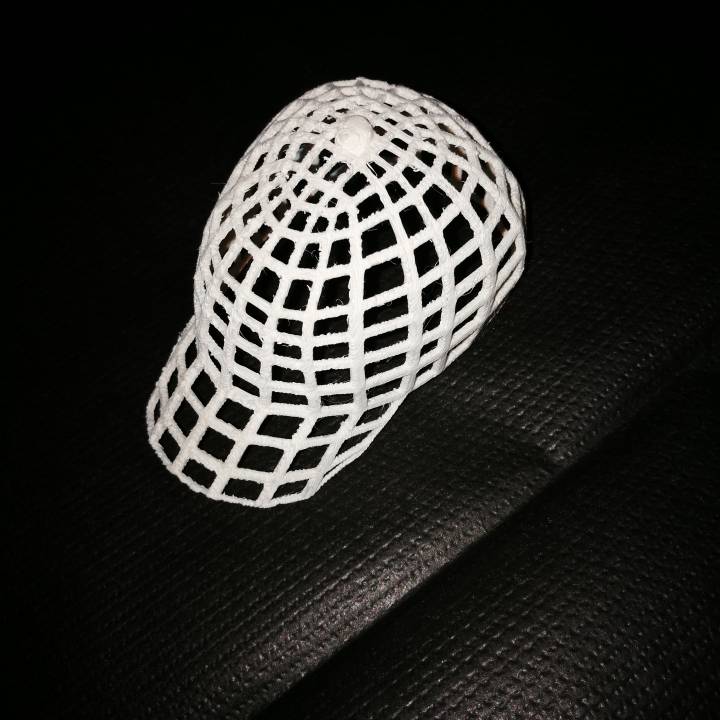 3D Printable Baseball hat by Khaled Alkayed