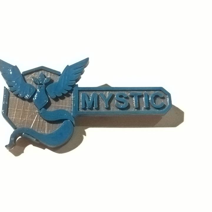 3D Printable Team Mystic Name Badge by Jack Llewellyn Lloyd