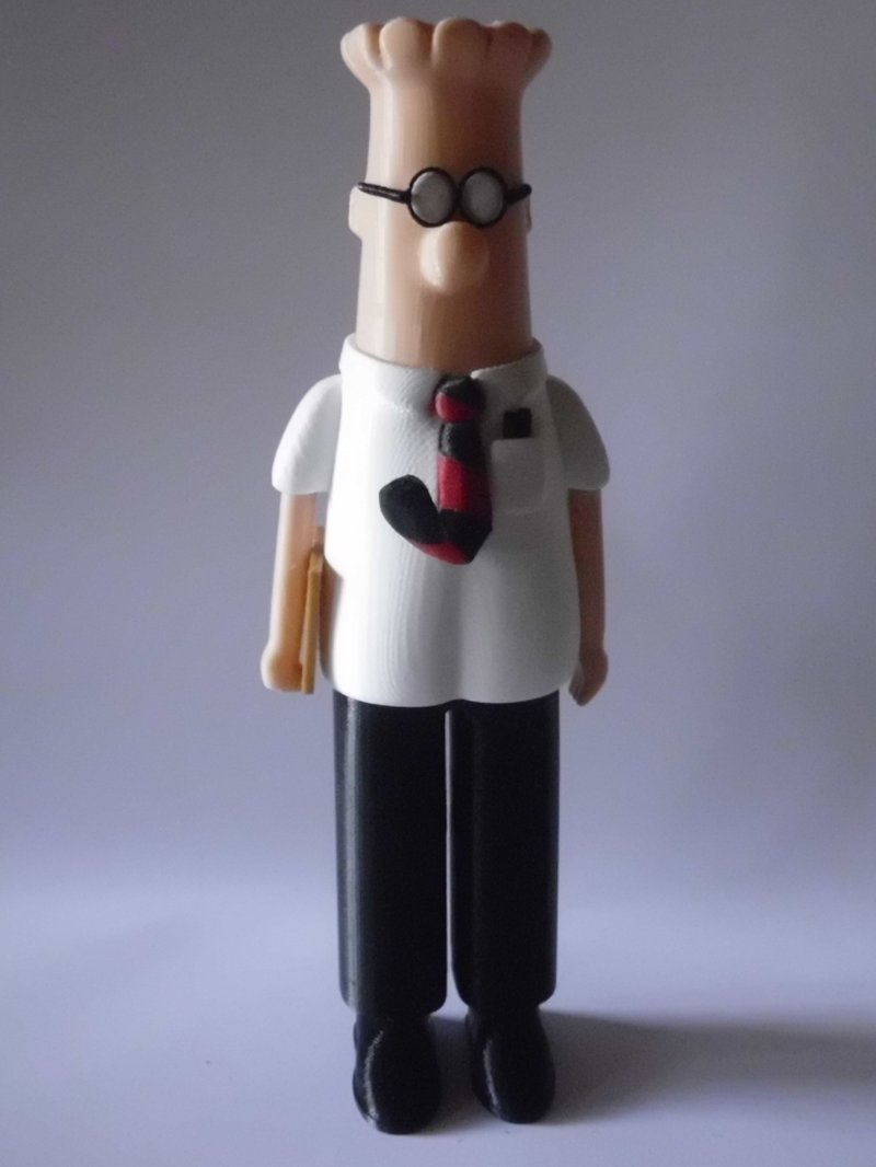 3D Printable Dilbert by Steve Solomon