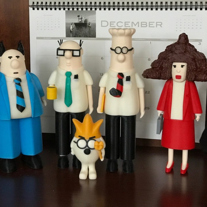 3D Print of Dilbert by ThomasHDelany