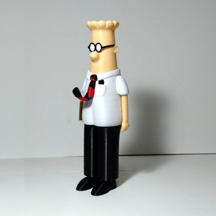 3D Printable Dilbert by Steve Solomon