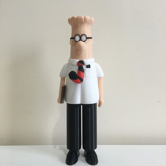 3D Printable Dilbert by Steve Solomon
