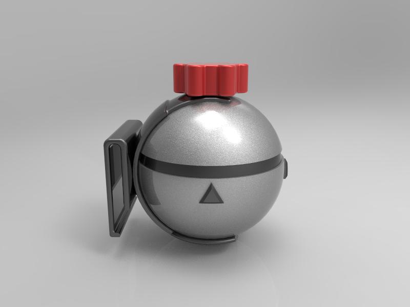 3D Printable Old Pokeball by Felipe aguirre
