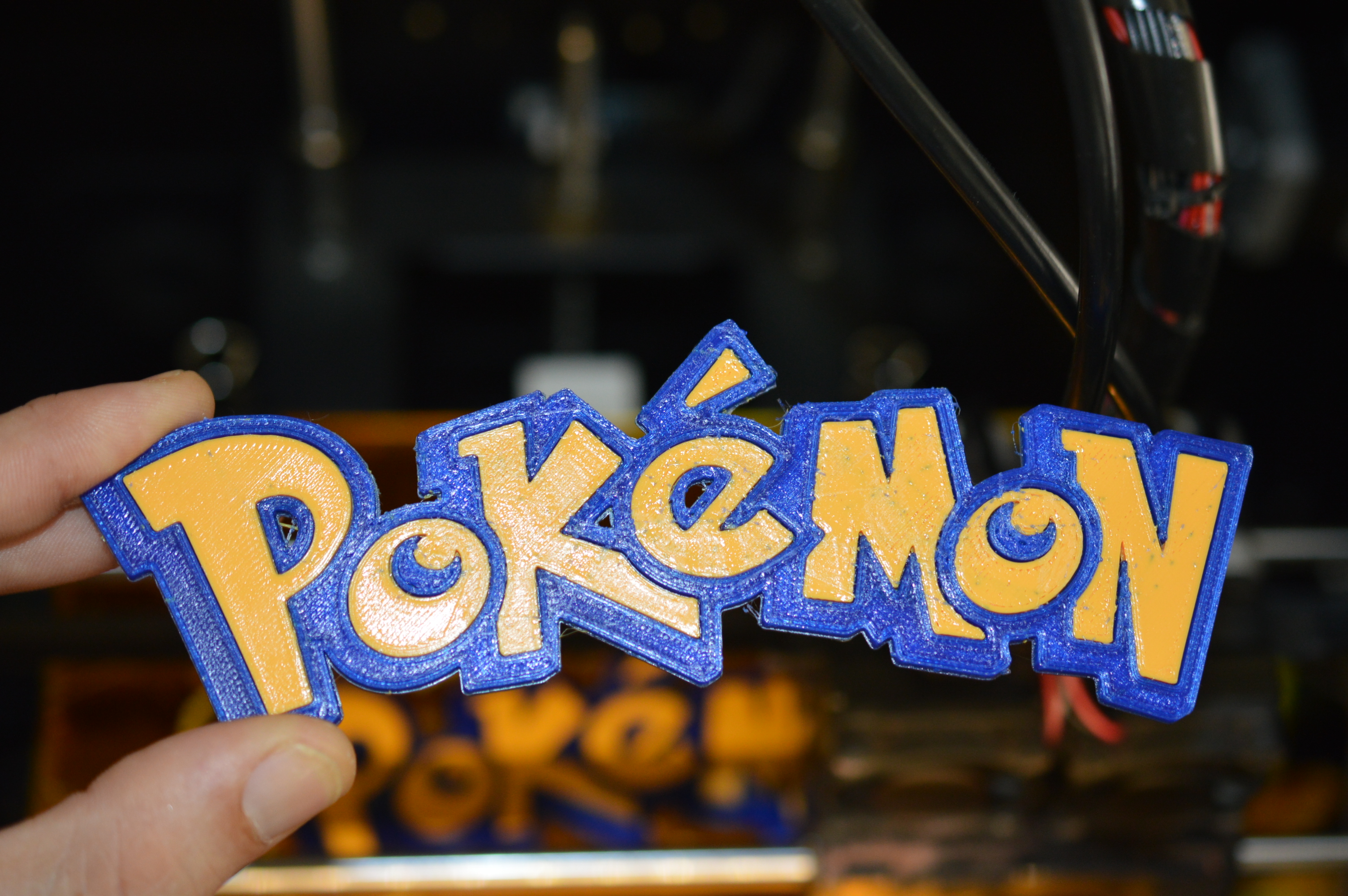 3D Printable Pokemon GO Dual Color LOGO by Wim Haarsma