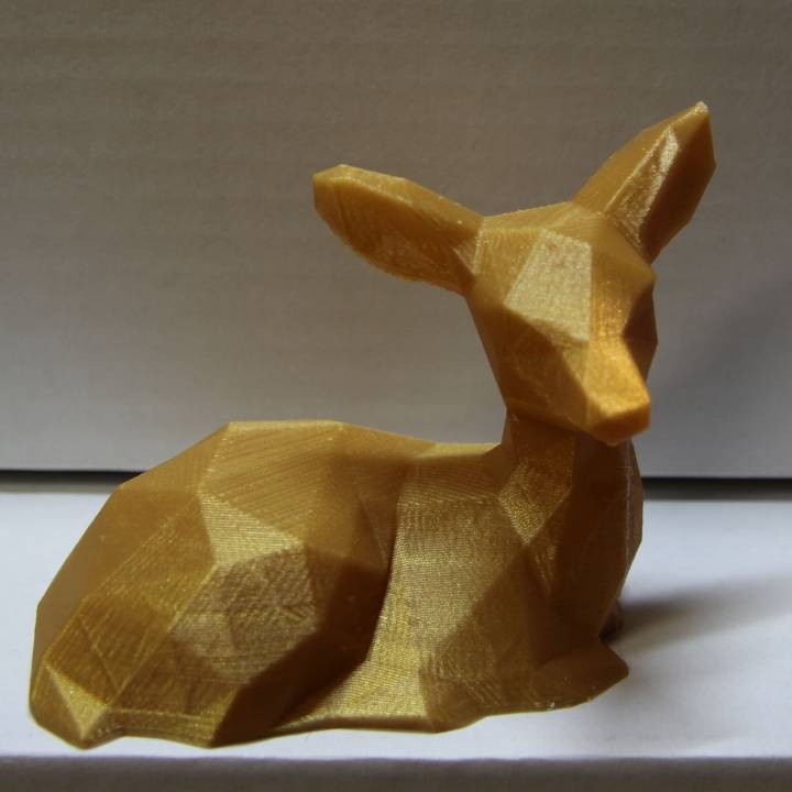 3D Printable Low Poly Fawn by Steve Dakh
