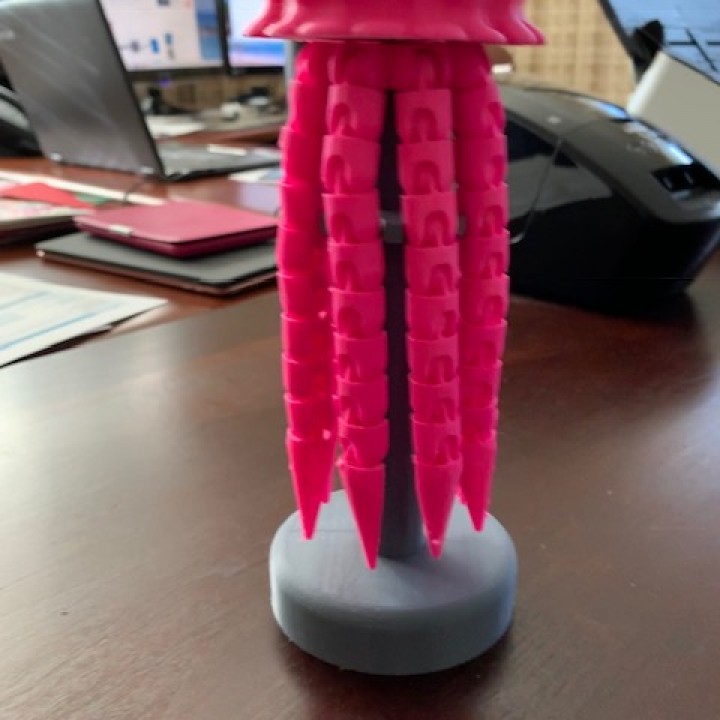 3D Print of Articulated Jellyfish! Ball-joint articulated octopus Remix ...