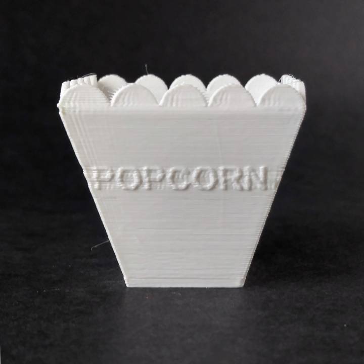 3D Printable Popcorn Bucket by Philip Ippolito