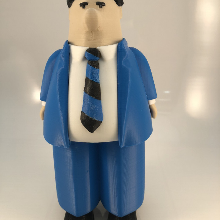 3D Print of Pointy Haired Boss by LTDInvestments