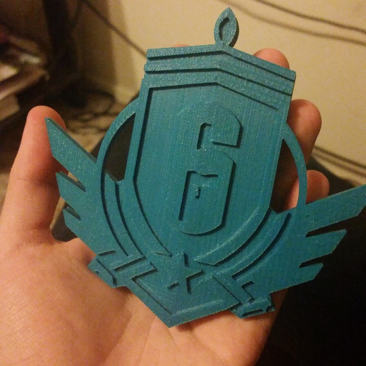 3D Print of Rainbow Six Siege: Diamond Emblem by highfiveghost